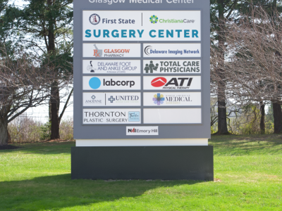 Monument Sign and ADA & Wayfinding Signage Installation in Newark, DE ...
